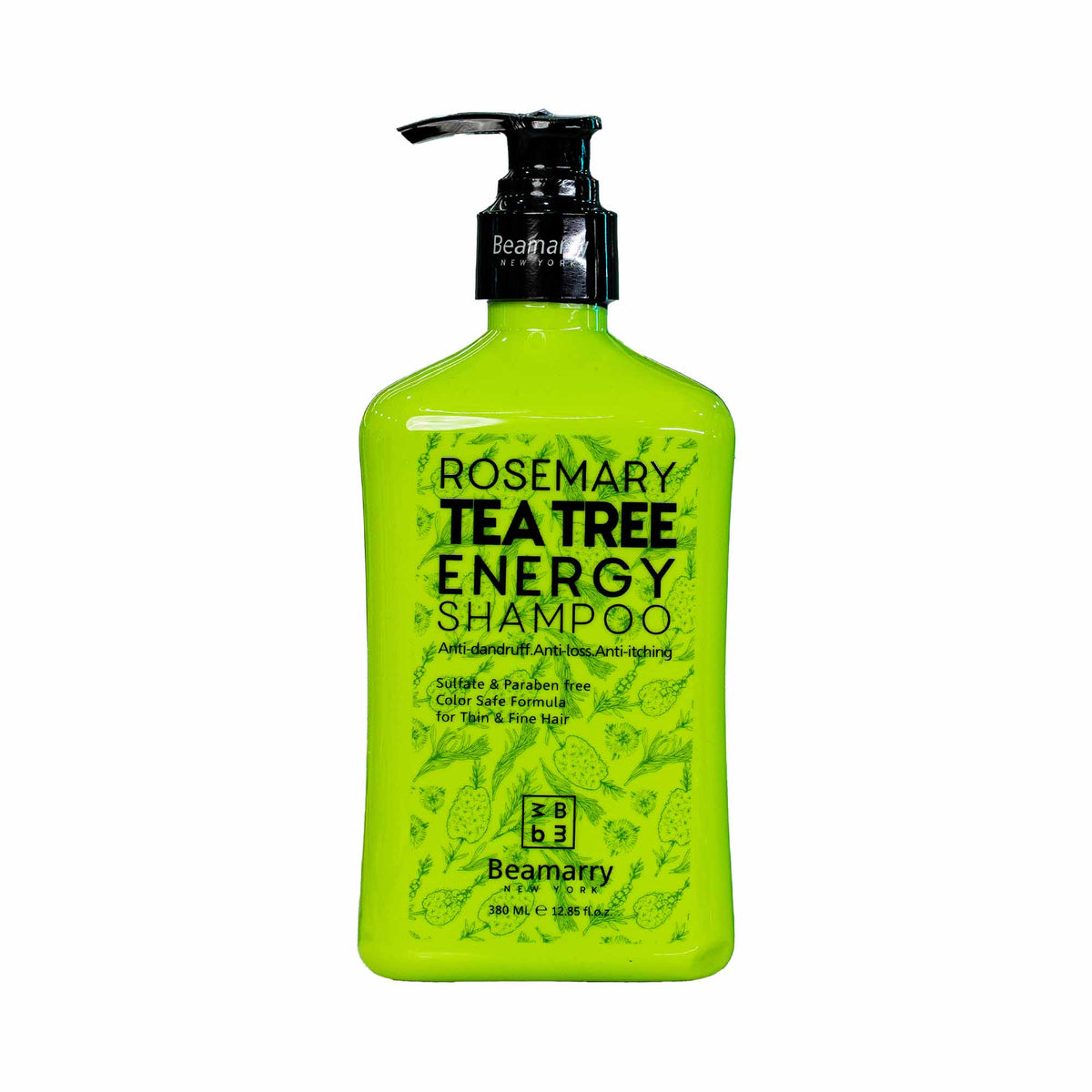 BEAMARRY ROSEMARY TEA TREE ENERGY SHAMPOO 380ml – Colour X Lounge